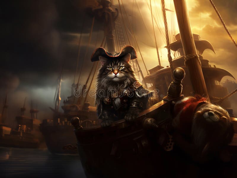 Captain Kitty Stock Illustrations – 90 Captain Kitty Stock ...