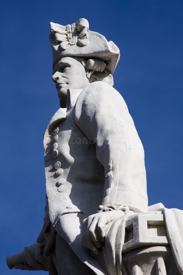 Captain cook stock photo. Image of figure, statue, landmark - 9914652