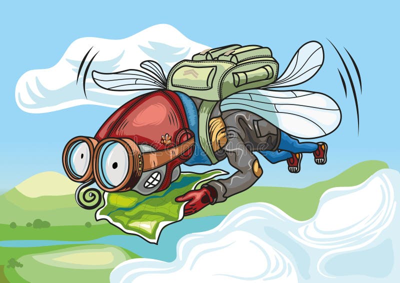 Captain Fly Adventure stock vector. Illustration of adventure - 270673615