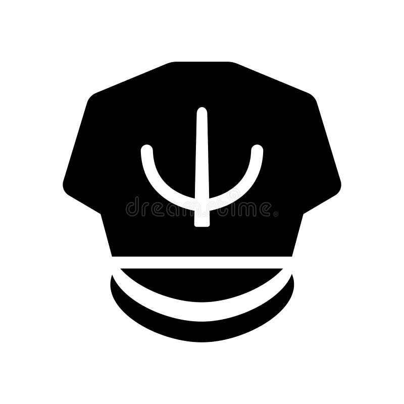Captain Hat Icon. Trendy Captain Hat Logo Concept on White Background ...