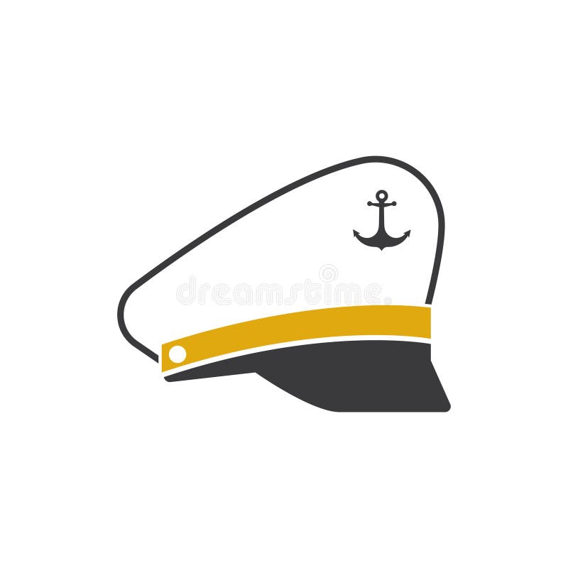 Captain hat skipper icon stock vector. Illustration of simple - 324845357
