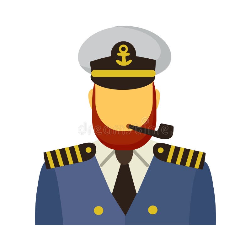 Captain Icon Clipart Logtotype Isolated Illustration Stock Vector ...