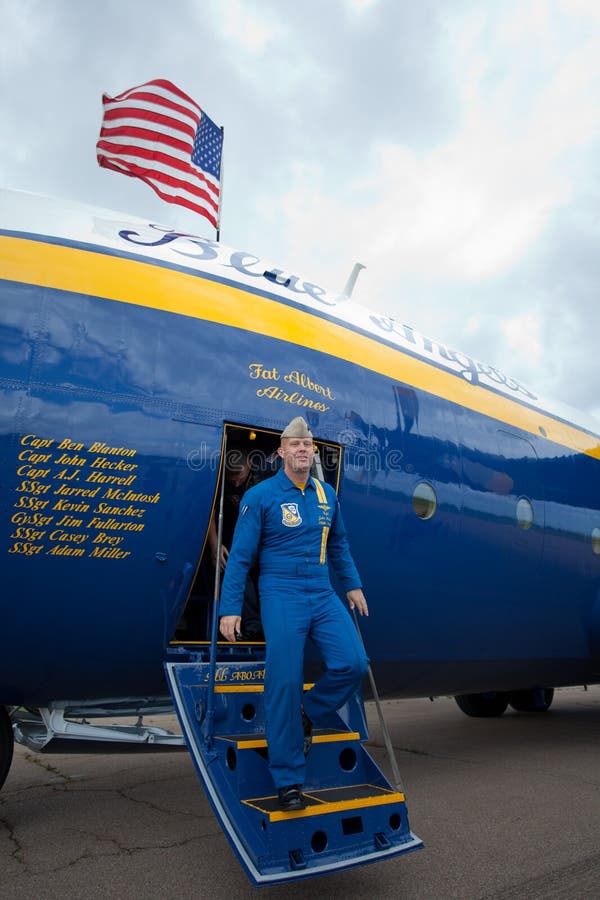 Captain John Hecker Walks Off Fat Albert Editorial Photography - Image ...