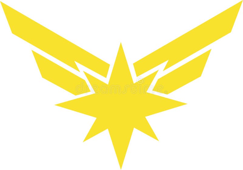 Captain Marvel Symbol Logo Monogram Vector File Stock Illustration ...