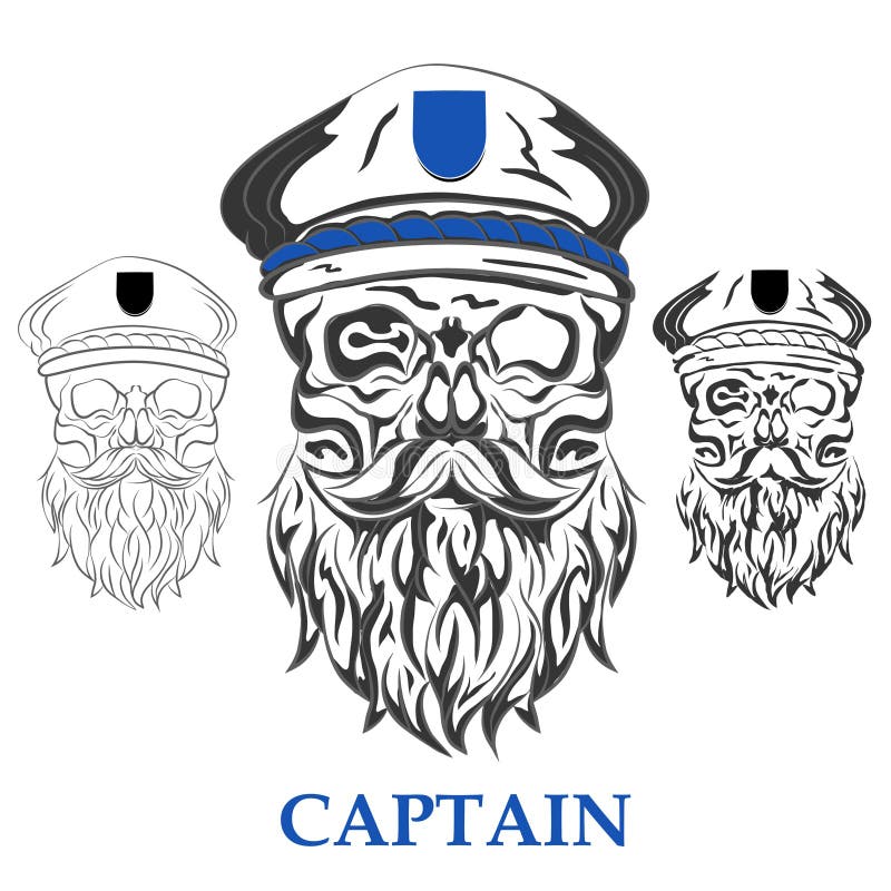 Captain stock vector. Illustration of skull, dangerous - 78080398