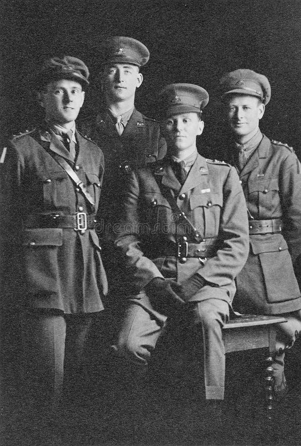Captain Roberts DSO And Three Unidentified Australian 5th Division ...