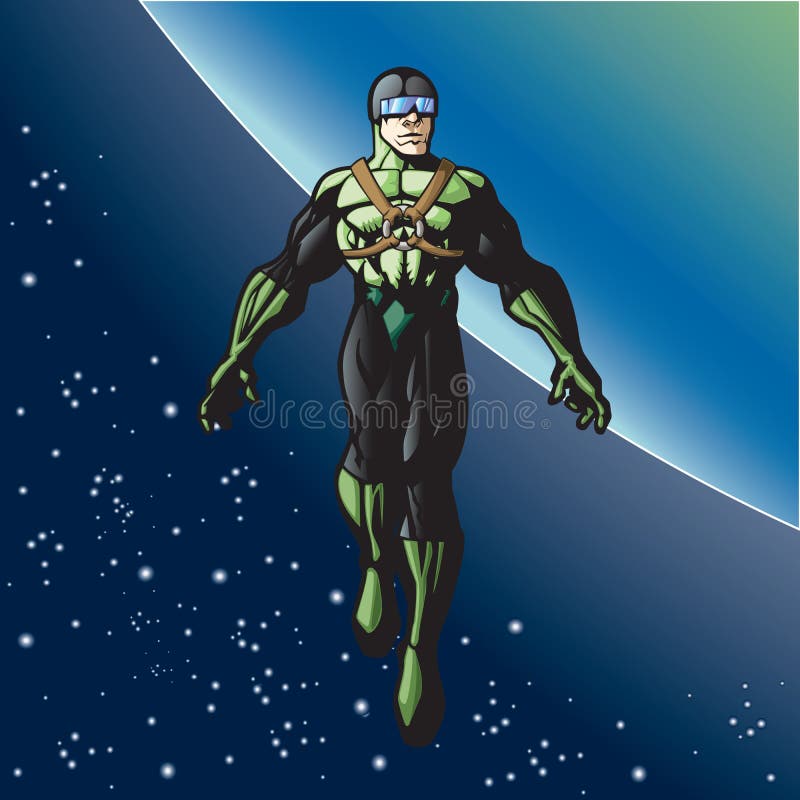 Captain Rocket Pack 3 stock vector. Illustration of rescue - 20450894