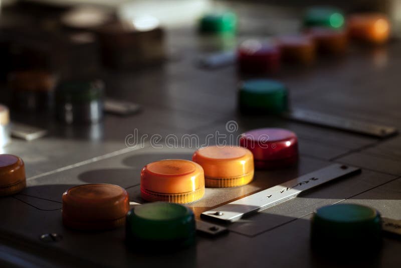 Captain`s Pavilion Ship Control Buttons Stock Image - Image of device ...