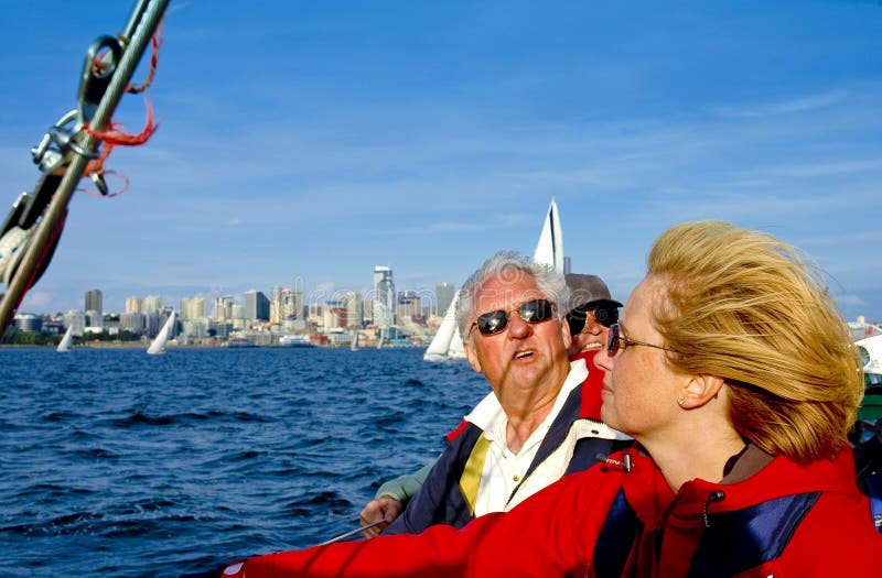 Captain and Sailboat Crew stock photo. Image of captain - 2688316