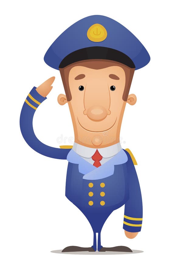 Captain Saluting stock vector. Illustration of marines - 23828700