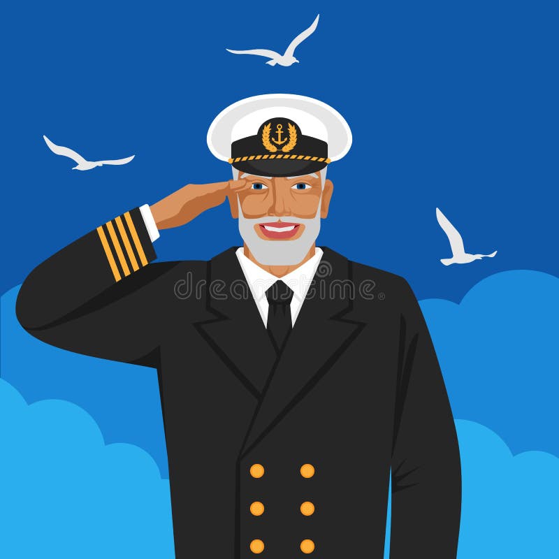 Sailor Saluting Clip Art 130+ Captain Boat Salute Stock Photos,