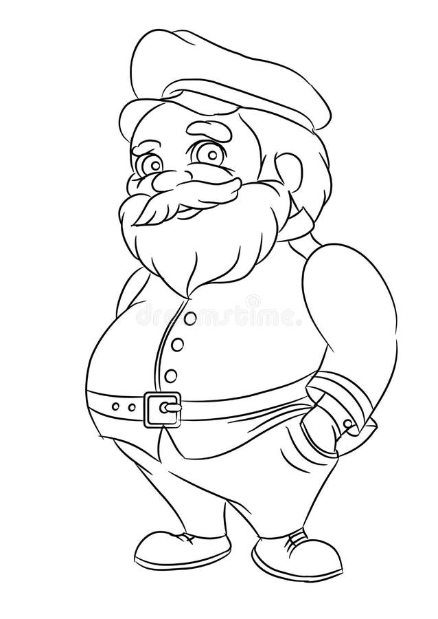 Captain sketch stock vector. Illustration of protection - 27974192