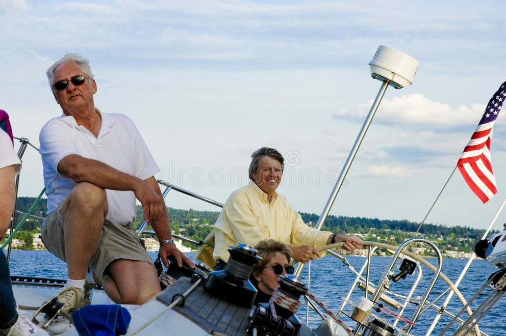 Captain and the Skipper stock photo. Image of lead, boating - 2631730