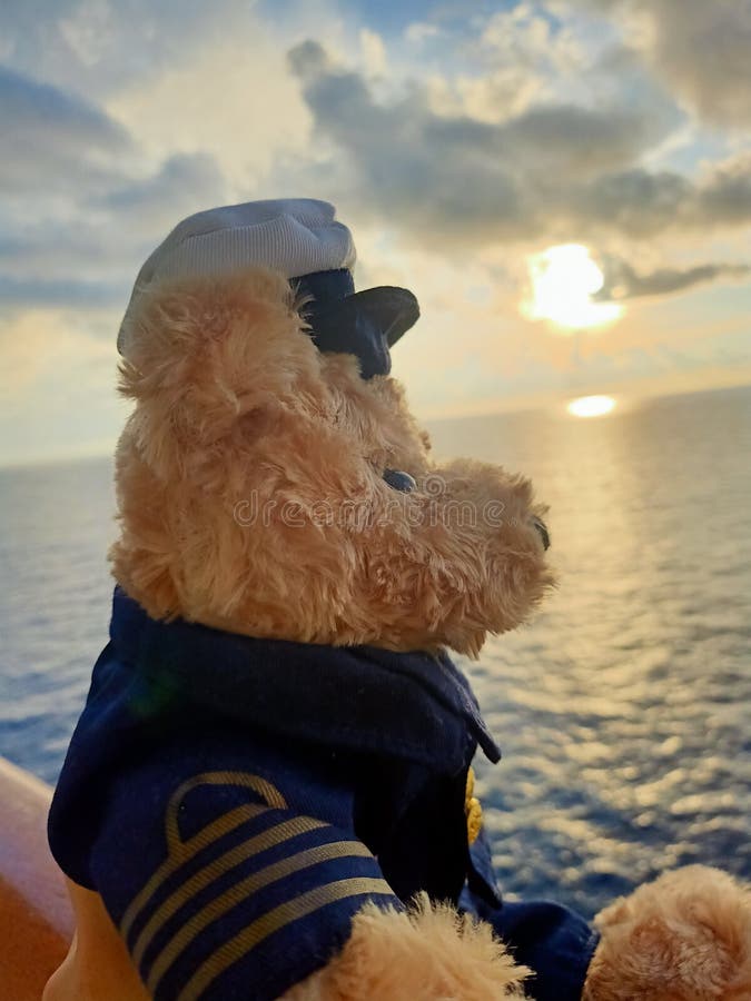 Captain Ted is Ready To Start the Day Stock Image - Image of captain ...