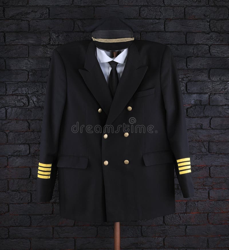 Captain uniform on hanger stock image. Image of marine - 332544379