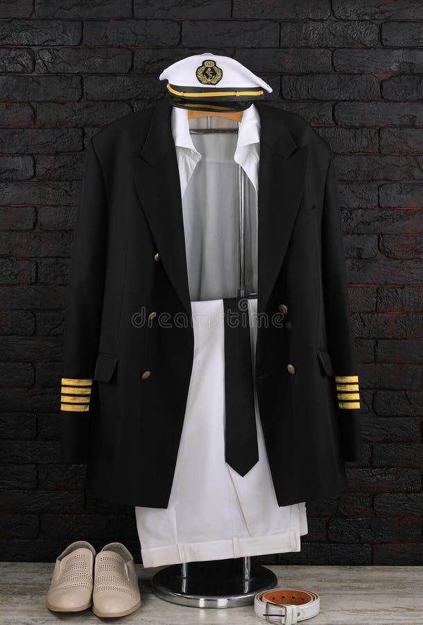 Captain uniform on hanger stock photo. Image of military - 332545522