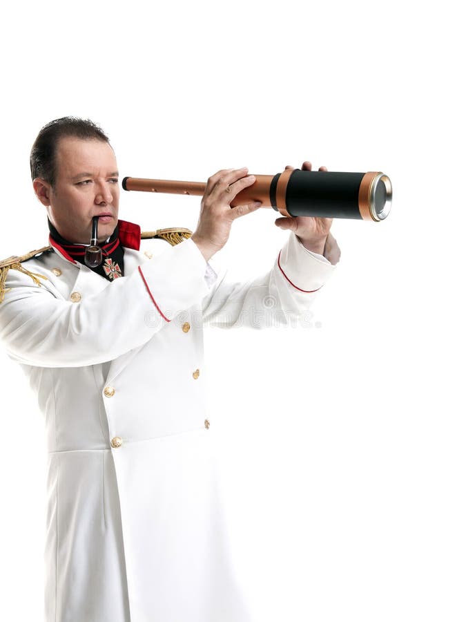 Captain of the Vessel in the Form Stock Image - Image of accident ...