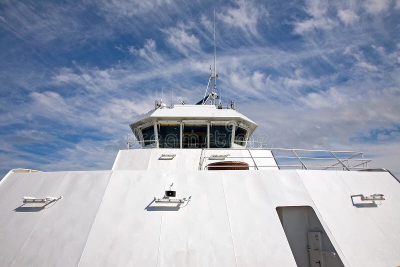 Captains bridge front view stock image. Image of scandinavia - 20125627