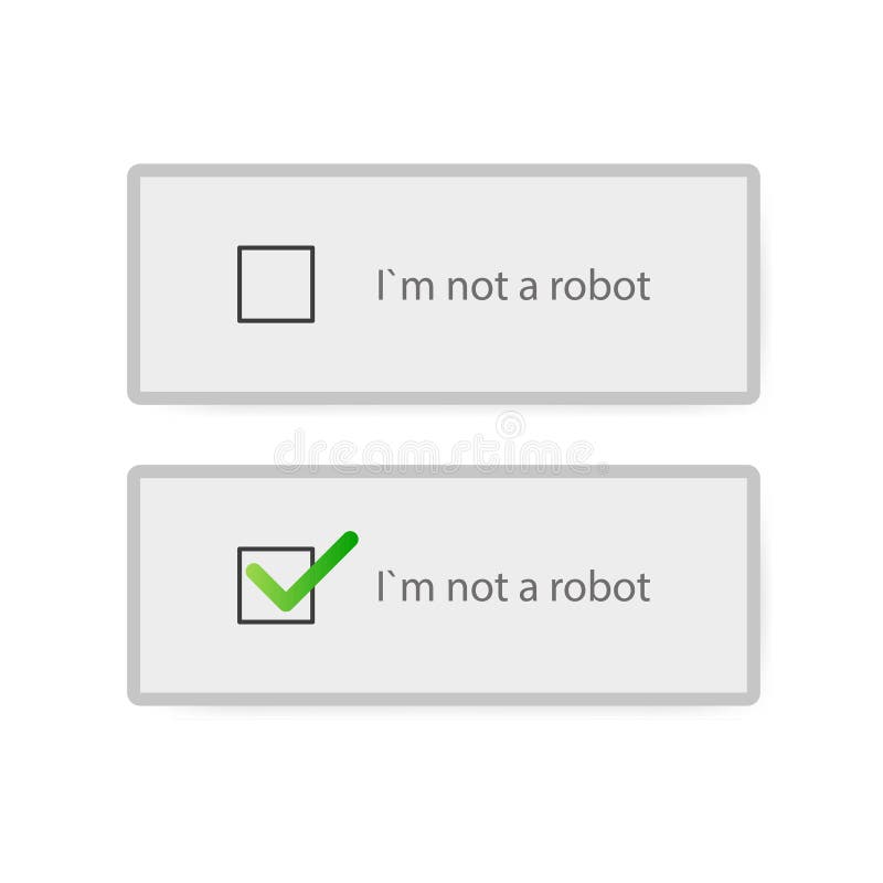 Captcha I am Not a Robot Vector Computer Code. Stock Vector ...