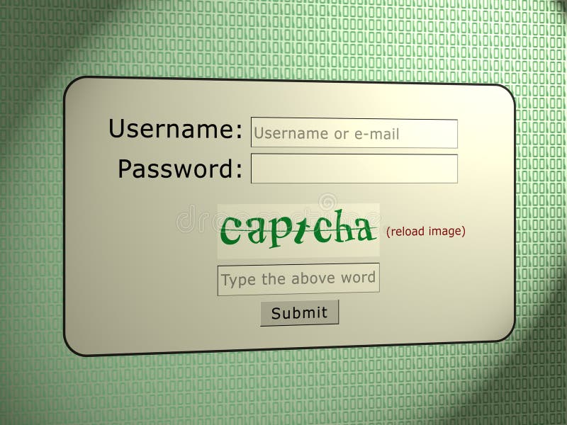 Captcha Security stock illustration. Illustration of straight - 31421190