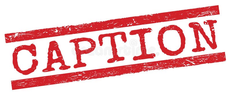 CAPTION Text on Red Lines Stamp Sign Stock Illustration - Illustration ...