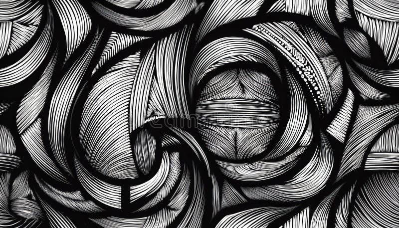 Vibrant Repeated Abstract African Texture a Rhythmic Vector Pattern ...