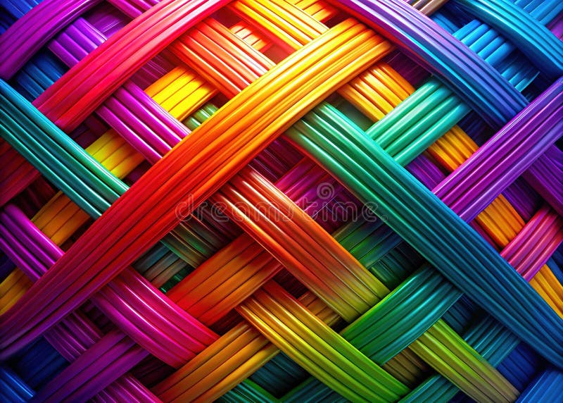 Vibrant Interlocking Lines a Dynamic Abstract Geometric Design for ...