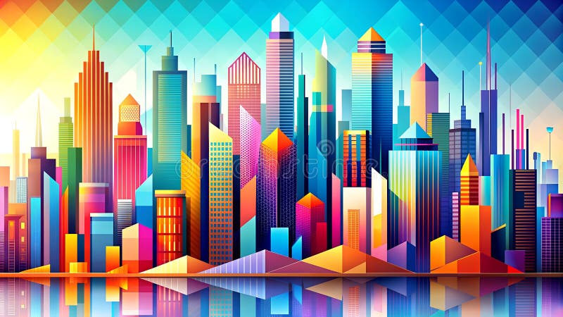 A Captivating Abstract Artwork that Captures the Geometric Forms and ...