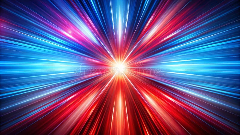 Dynamic Abstract Art: Radiating Red and Blue Rays Offer Modern Design ...