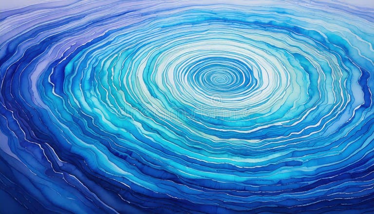 A Captivating Abstract Artwork Showcasing a Mesmerizing Blue Vortex ...