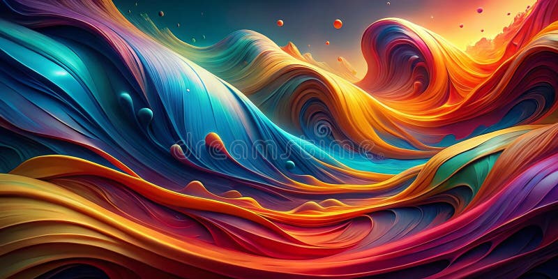 Captivating Abstract Background Design with RightAligned Space for ...