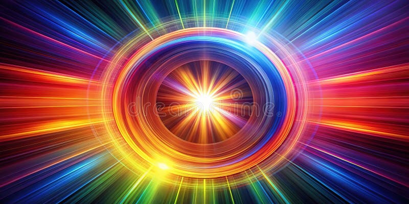 Abstract Circle Flare Background Design a Vibrant Geometric Explosion ...