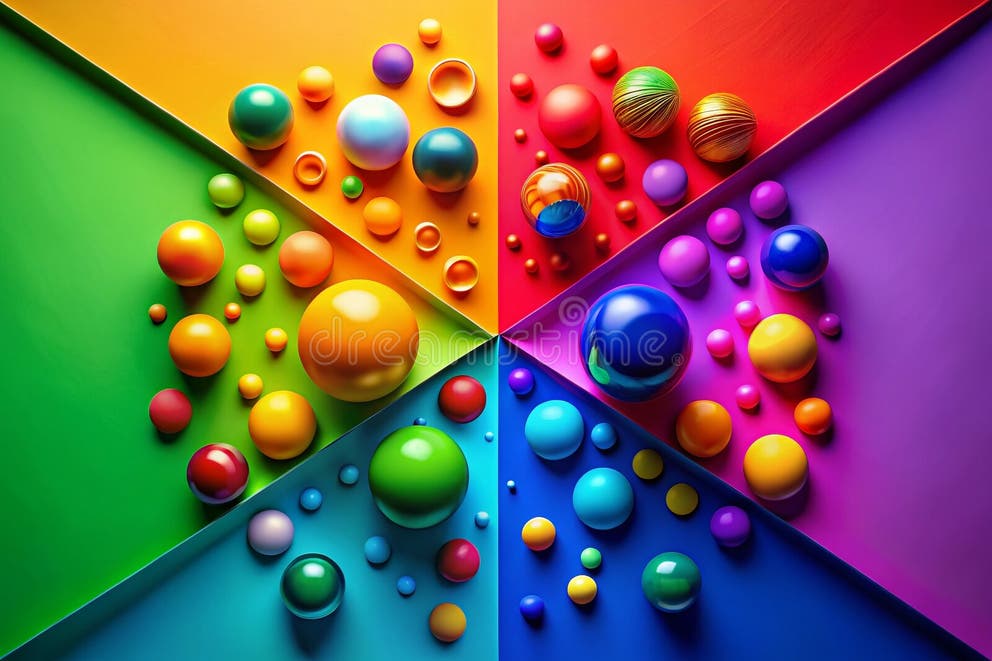 Captivating Abstract Background Featuring a Dynamic Split Complementary ...