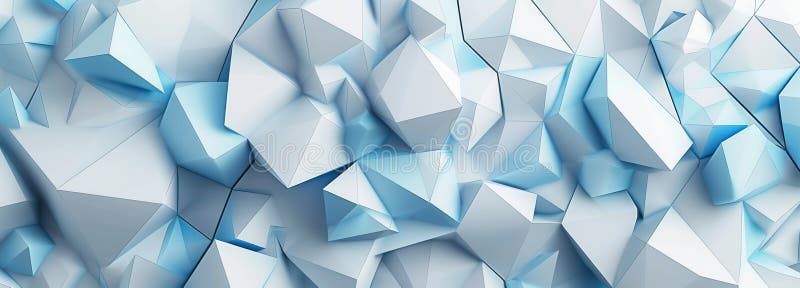 Abstract Background of Blue and White Geometric Shapes Stock ...