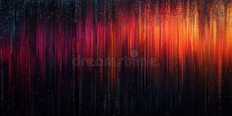 Captivating Abstract Background Inspired Futuristic Data Streams Featuring Cascading Binary ...