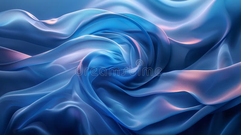 Abstract Blue Background with Smooth Flowing Textures and Dynamic ...