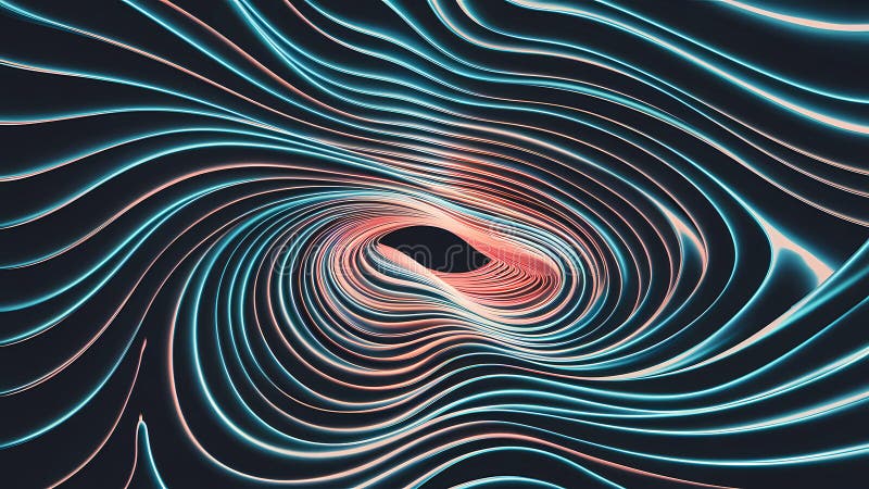 A Captivating Abstract Background Showcasing a Central Vortex, Drawing ...