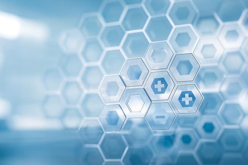 Abstract Medical Technology Background with Hexagonal Pattern Stock ...