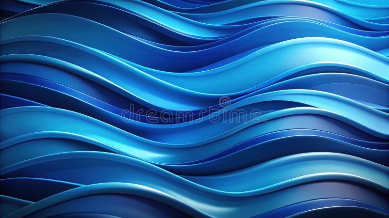 Captivating Abstract Blue Gradient Wavy Background Smooth Curved Layers ...