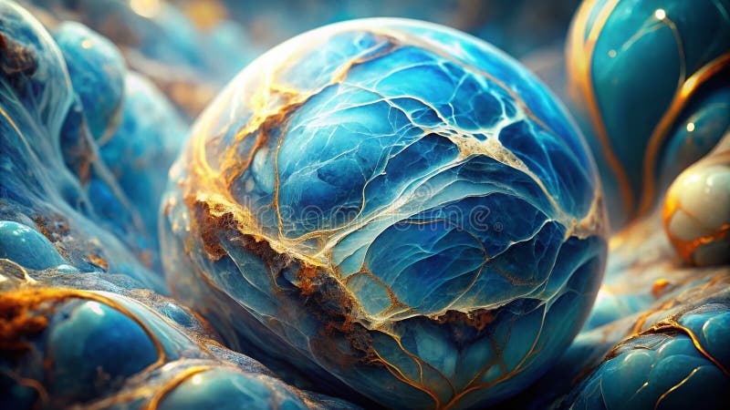 Captivating Abstract Blue Marble Stone Texture a Surreal Exploration of ...