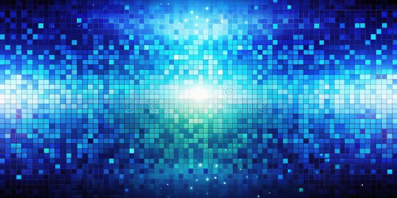 Captivating Abstract Blue Pixel Background: a Smooth, Blurry Transition ...