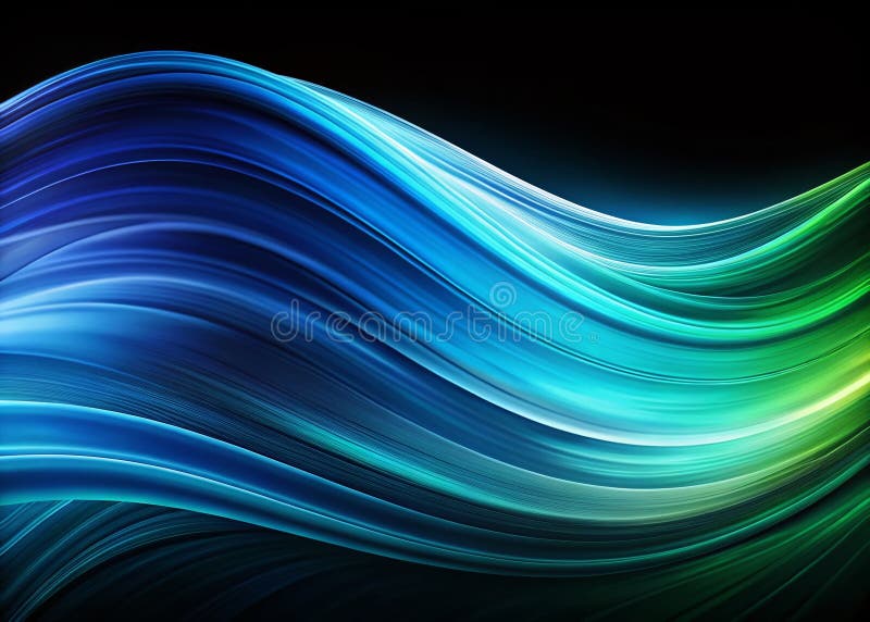 Captivating Abstract BlueGreen Wave Design Striking Visuals for Modern ...