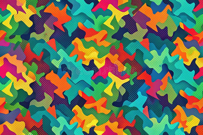 Dynamic Abstract Camo Pattern a Modern Geometric Design for Diverse ...