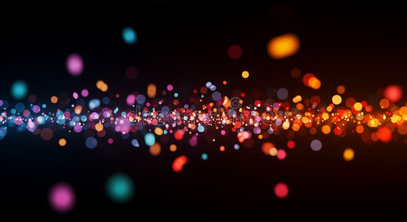 Captivating Abstract Colorful Lights Creating a Vivid Twinkling Effect ...