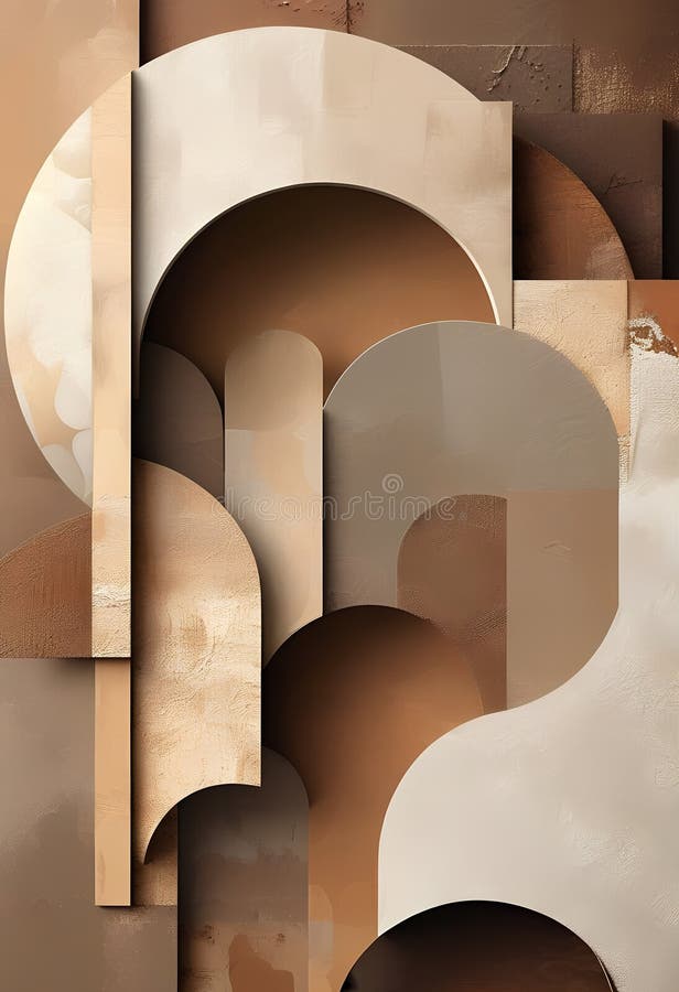 Abstract Earth Tones, Generative AI Stock Illustration - Illustration ...