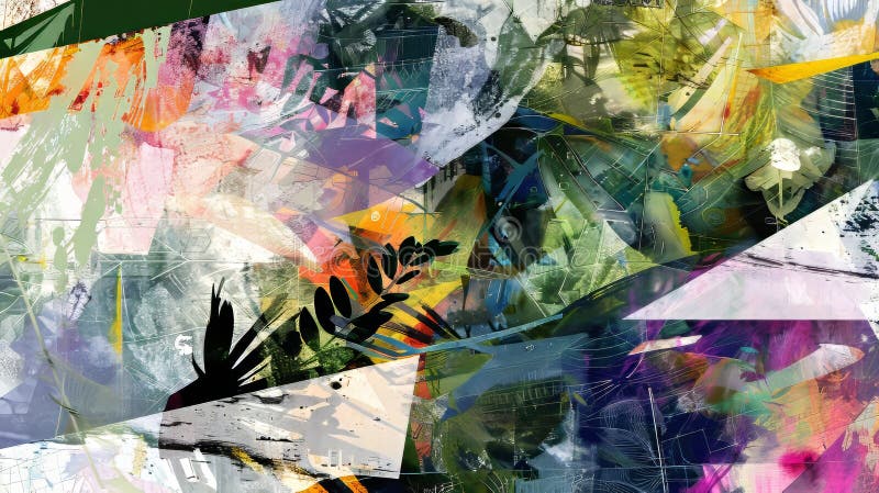 Captivating Abstract Composition with Kaleidoscopic Geometry and a ...