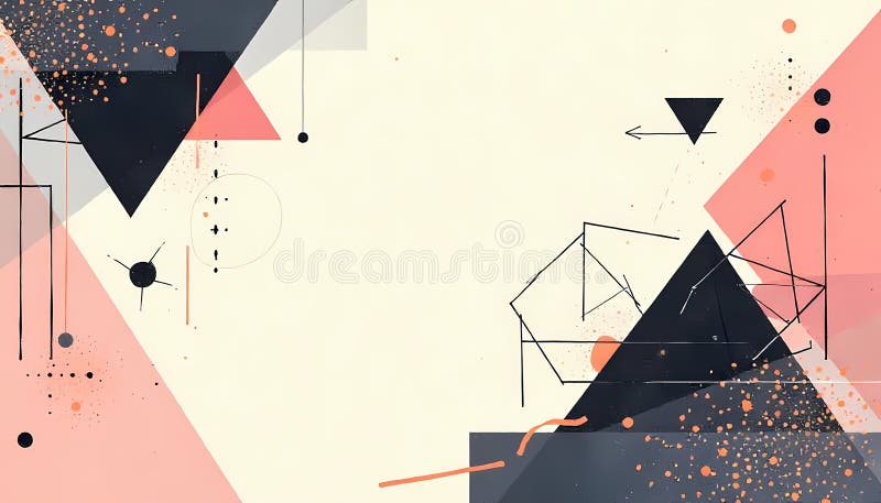 A Captivating Abstract Composition Showcasing Geometric Shapes and ...