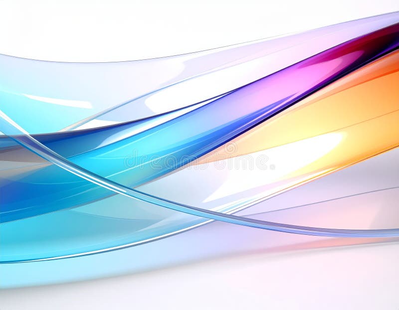 Captivating Abstract 3D Glass Reflections with Smooth Curves and ...