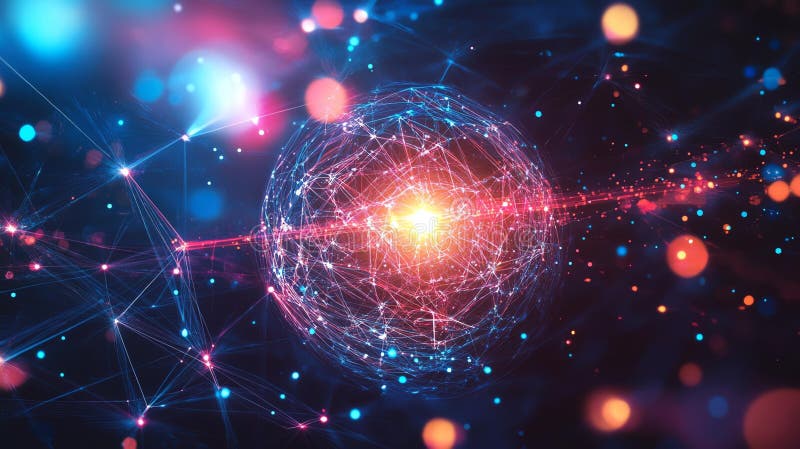 A Captivating Abstract Depiction of Atomic Structures, Stock ...