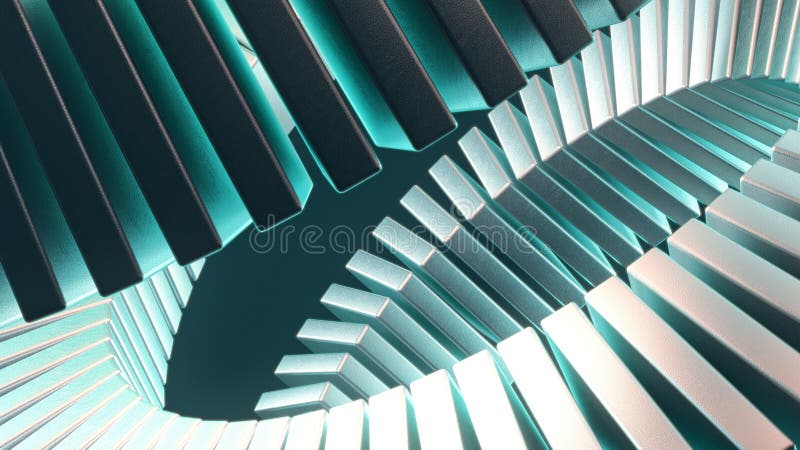 A Dynamic Abstract Wave of Interlocking Panels that Showcases Vibrant ...